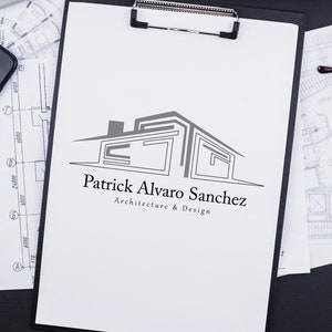 Modern Architect Logo Design: Unique Construction Brand (editable) - Etsy