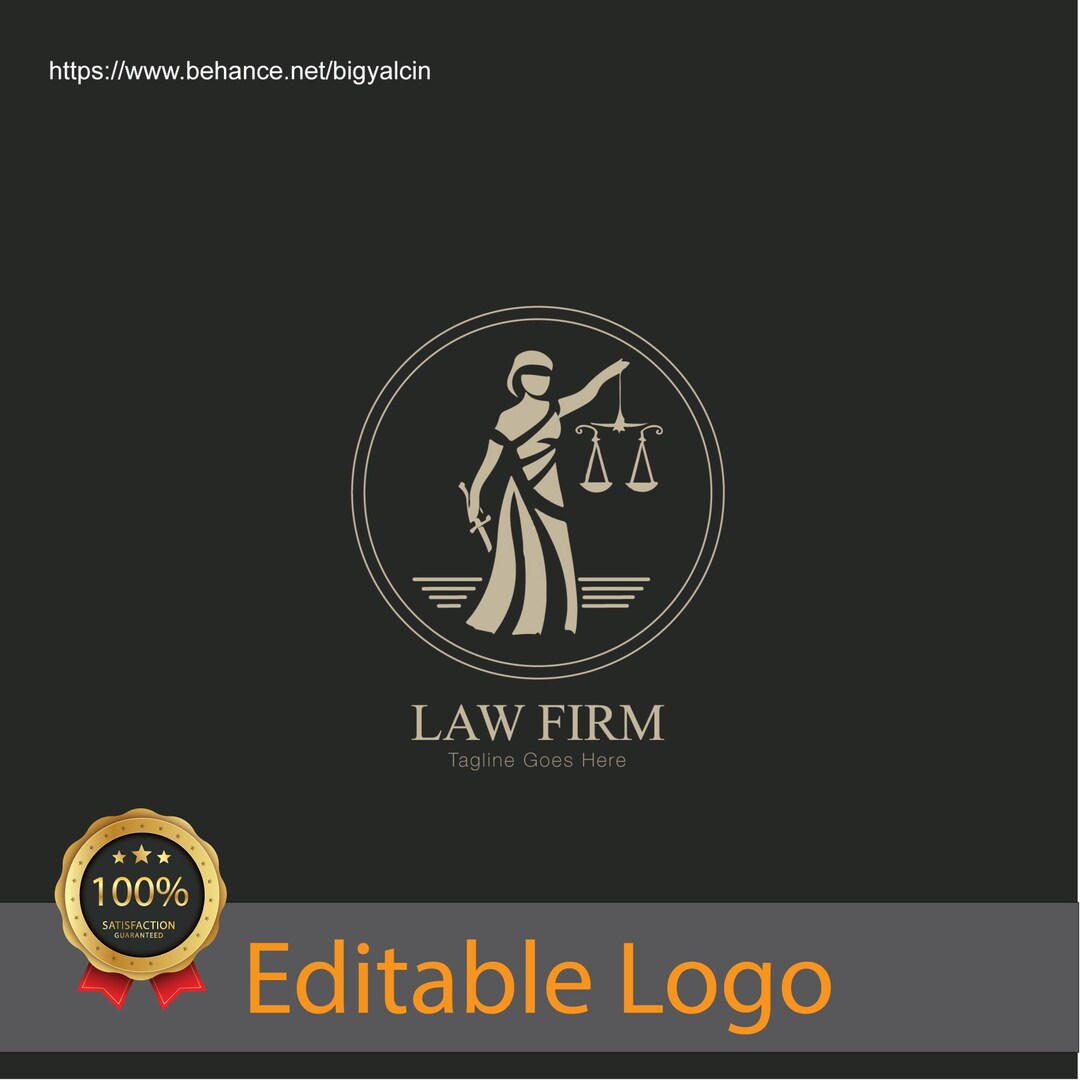 Modern Law Firm Logo Design Customized Attorney Business Identity ...