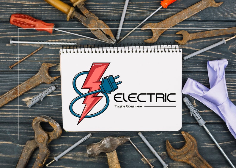 Electrical Business Logo Kit - Unique Design for Handyworkers / Modern ...