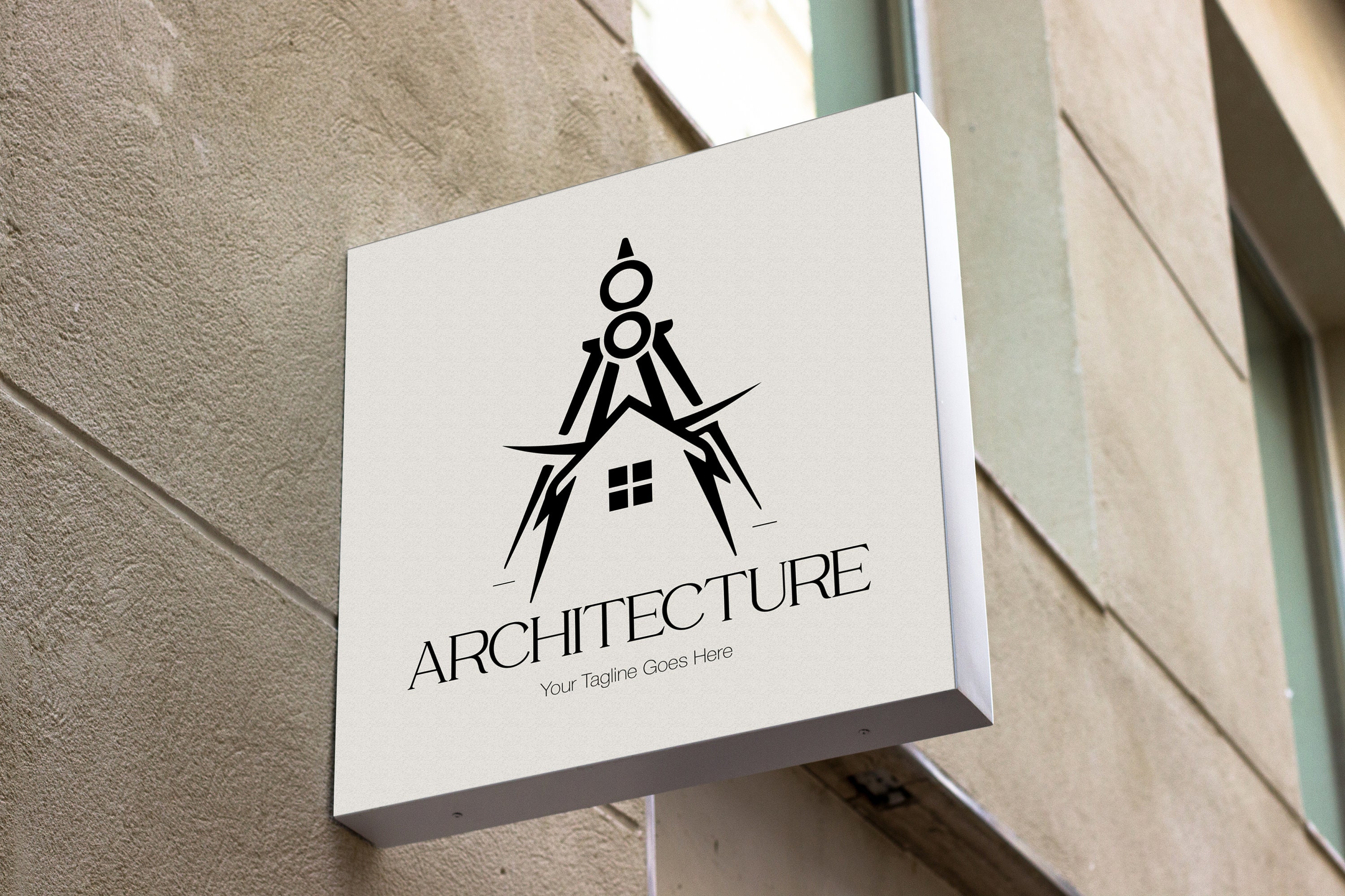 Elegant Compass Logo Perfect for Architects Creations / Modern ...
