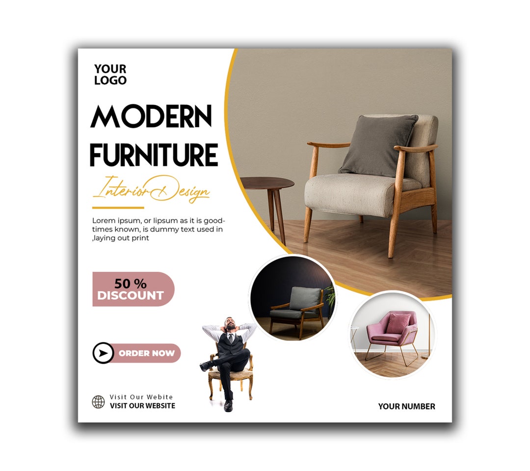 Furniture Shop Flyer / Furniture Social Media Template / Furniture ...