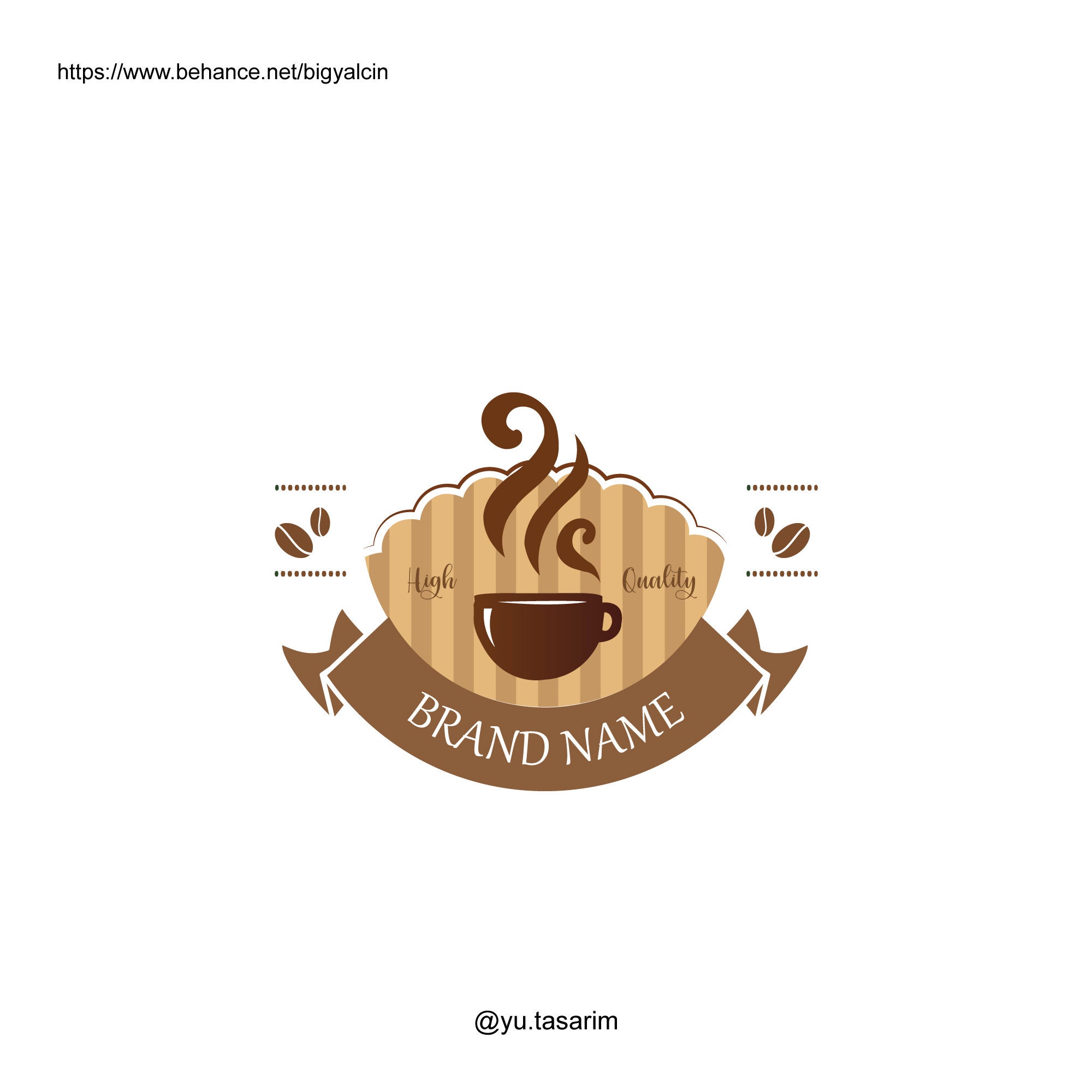 Premade Cafe Logo / Restaurant Logo / Drinks Logo Design / Cup Logo ...