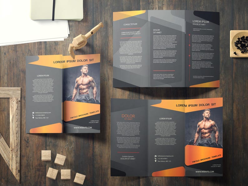 Editable Trifold Brochure Template / Business Trifold Brochure Design ...
