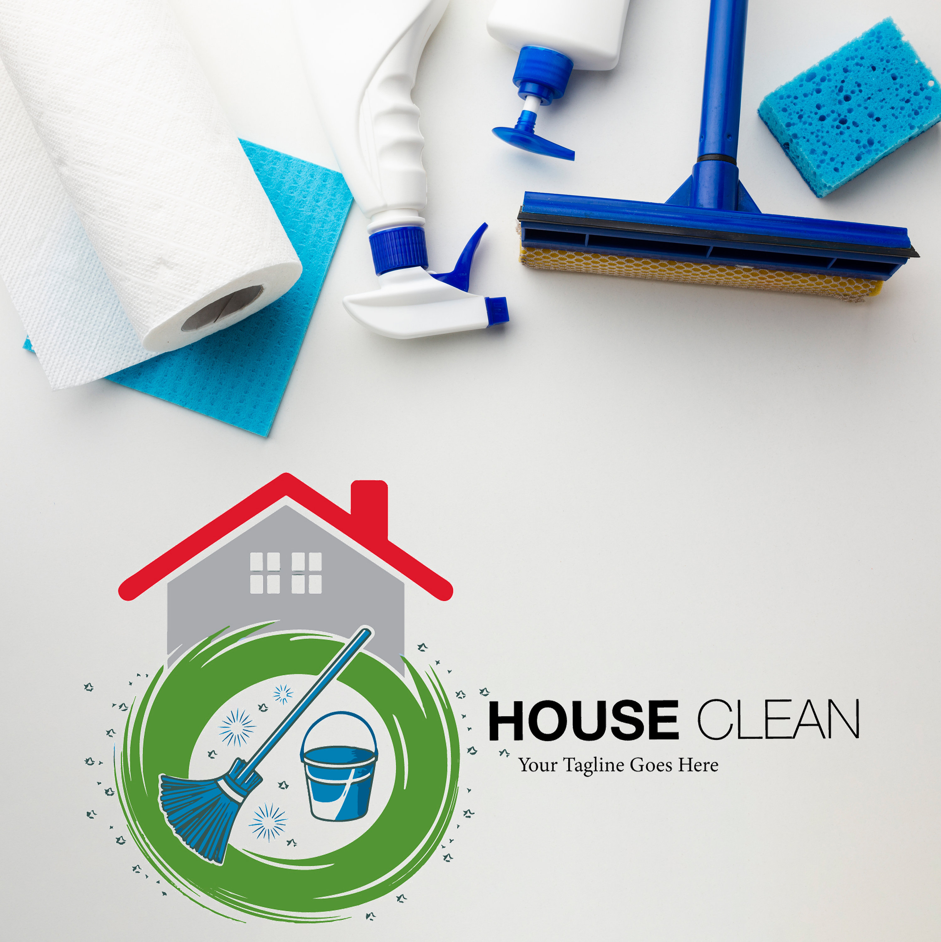 House Cleaning Logo Design Cleaning Company Logo / Stylish Cleaning ...