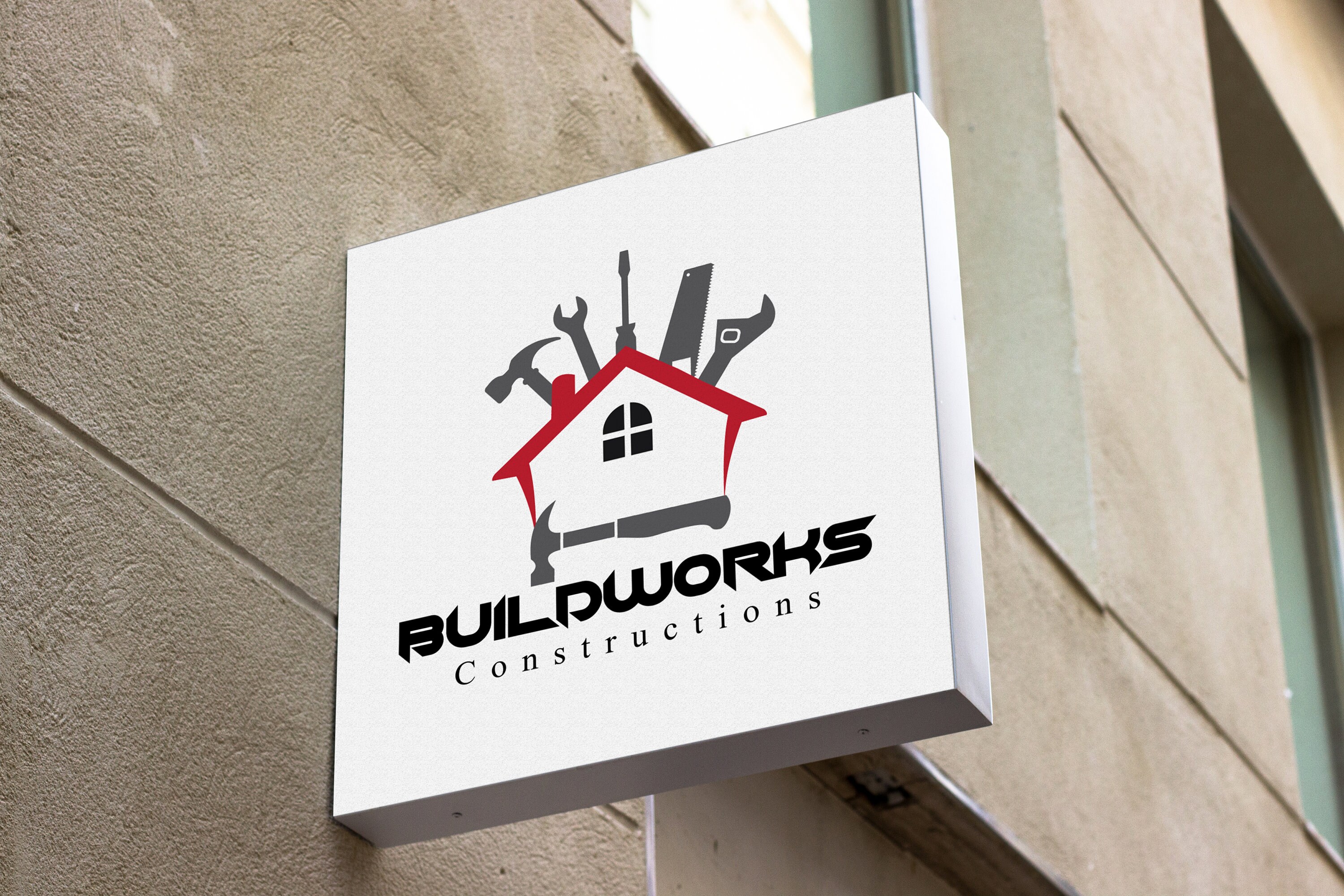 Editable Construction Logo / Logo for House Repair / Renovation Logo ...
