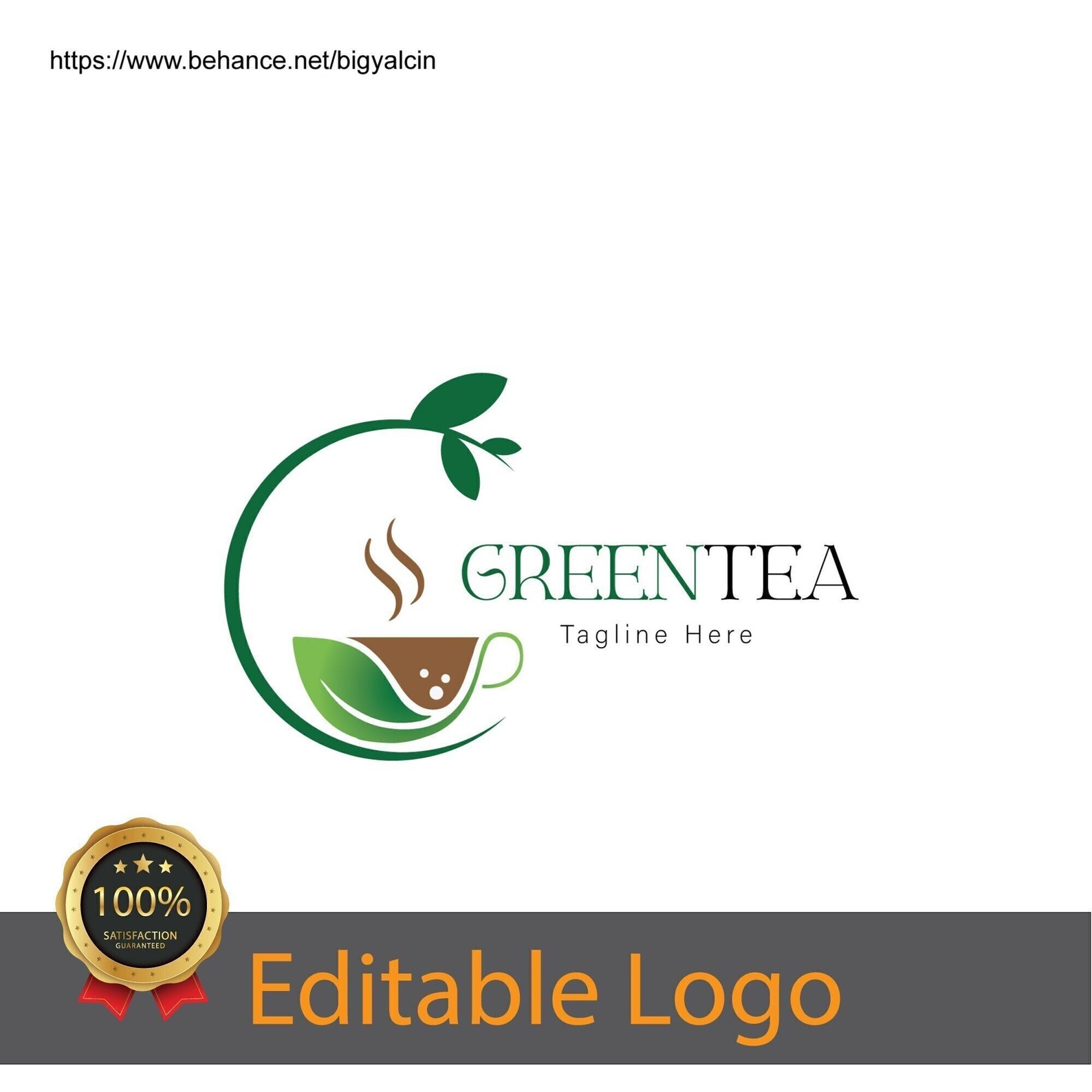 Tea Logo Design / Tea Shop Logo / Diy Tea Cup Logo / Instant Download ...