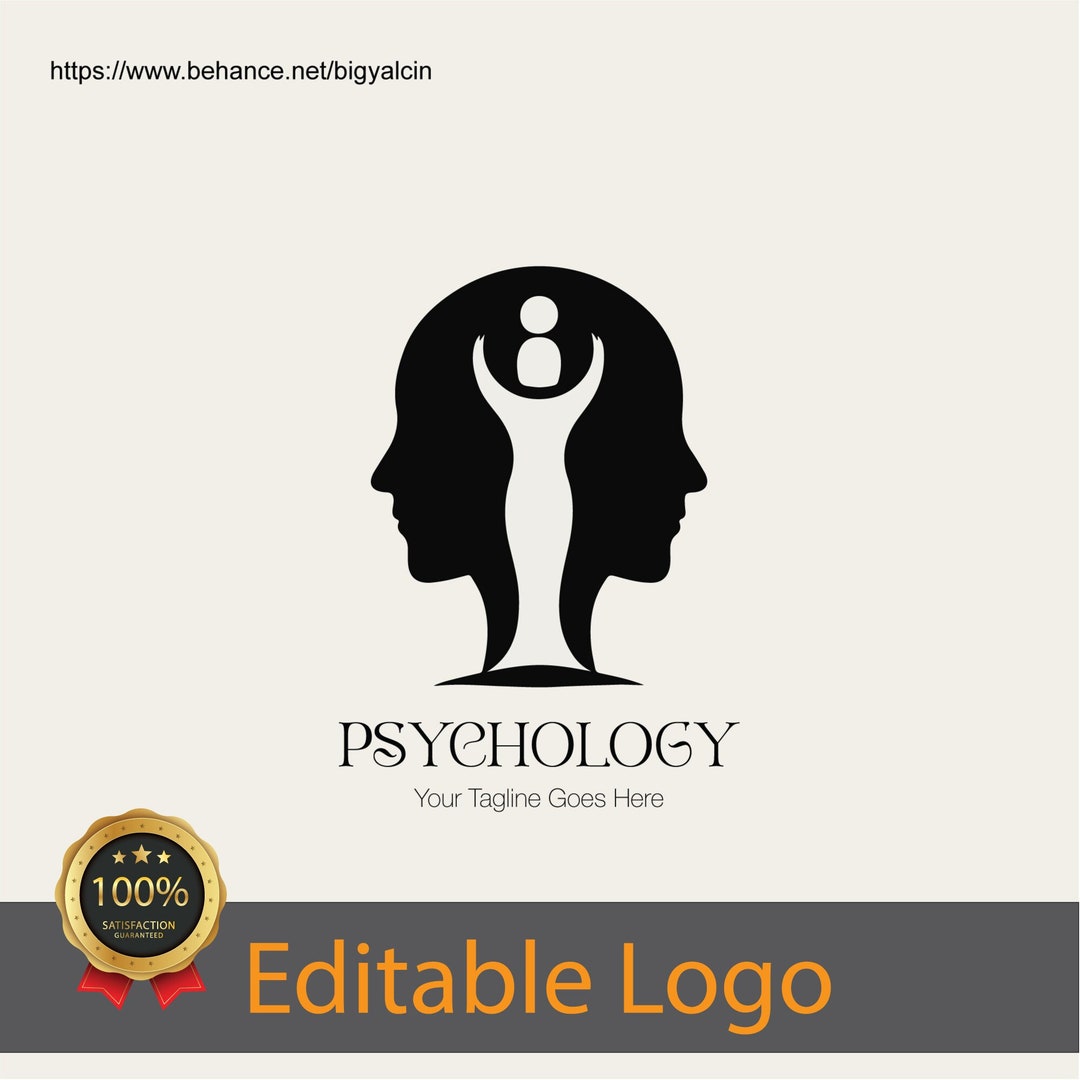 Minimalist Psychology Logo Template - Instant Download for Counselors ...
