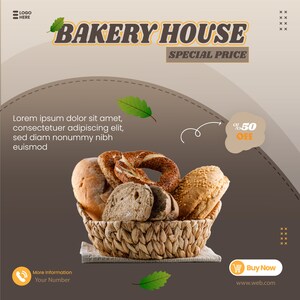 Bakery Flyer Template - Perfect for Advertising Your Bakery Business ...