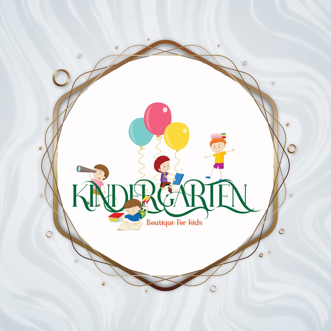 Kindergarten Logo Design / Preschool Logo / Kids Logo Template - Etsy