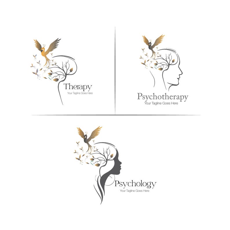 Brain & Phoenix Logo for Psychologists or Psychiatrists / Therapy ...