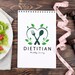 Custom Dietitian Logo Design: Modern Wellness Brand (digital Product ...