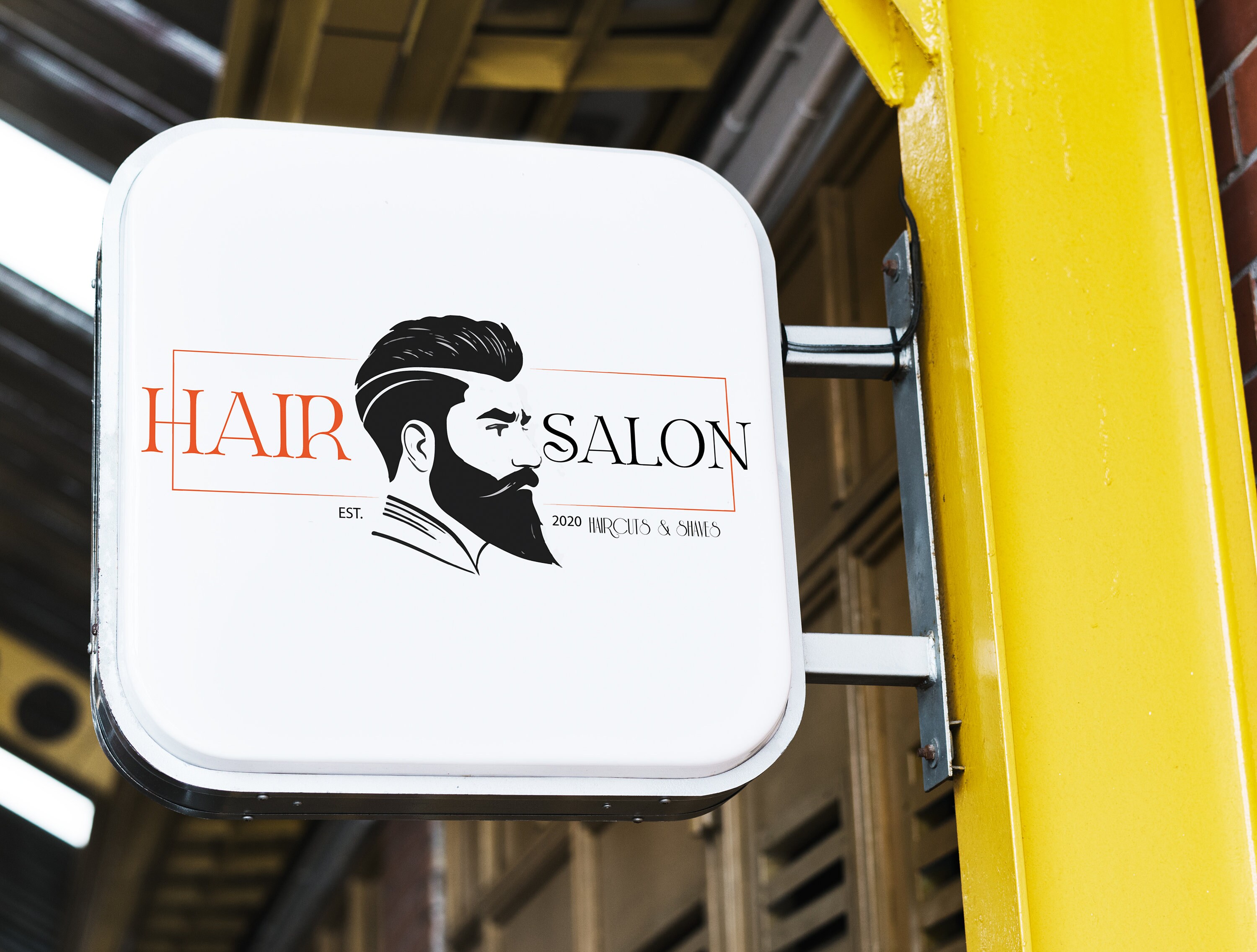 Barber Logo / Barber Shop Logo Design / Mustache Logo Template / Barber ...