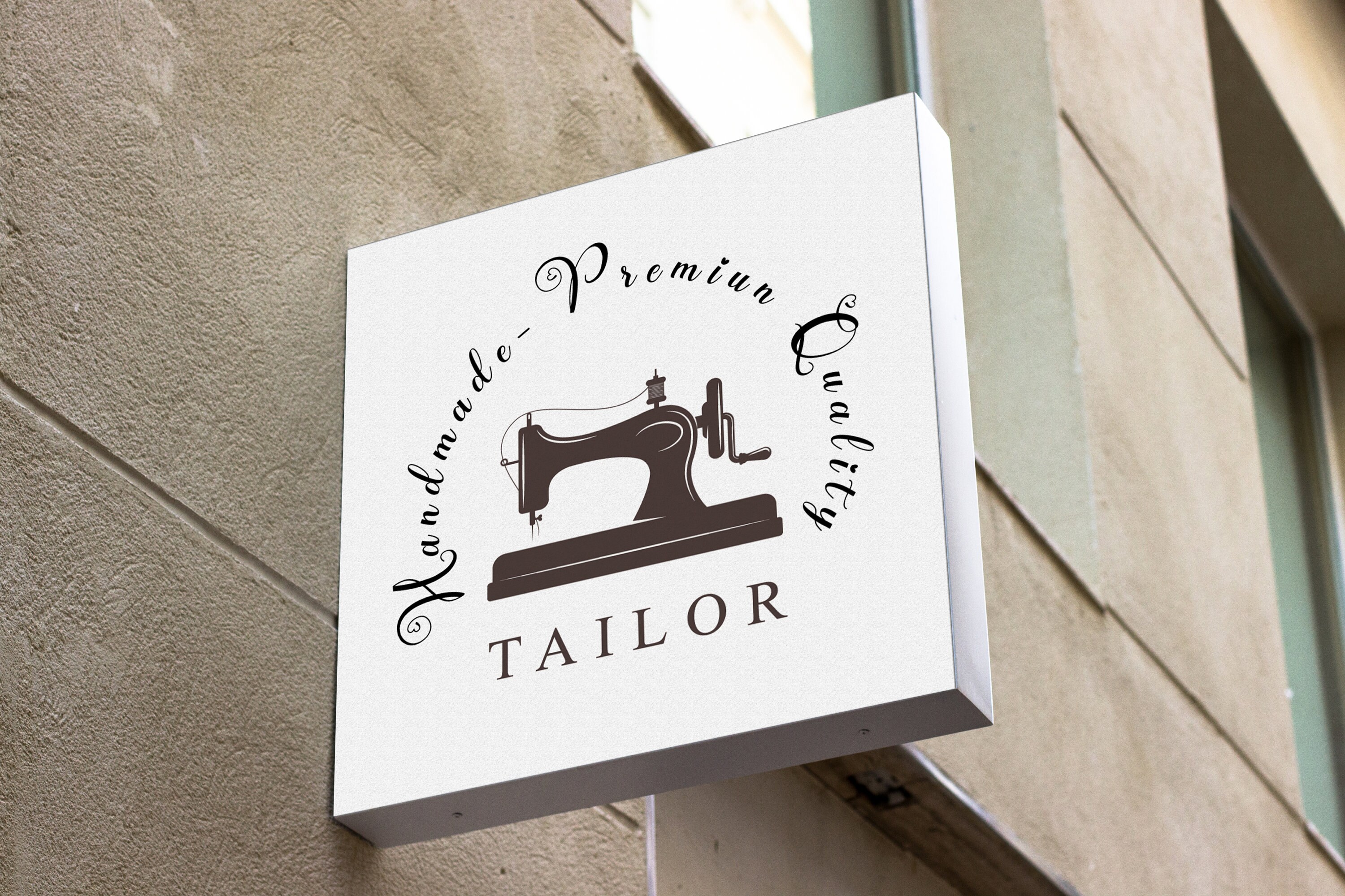 Tailor Logo Design With 3 Alternatives / 3 Pieces Editable Sewing Logo ...