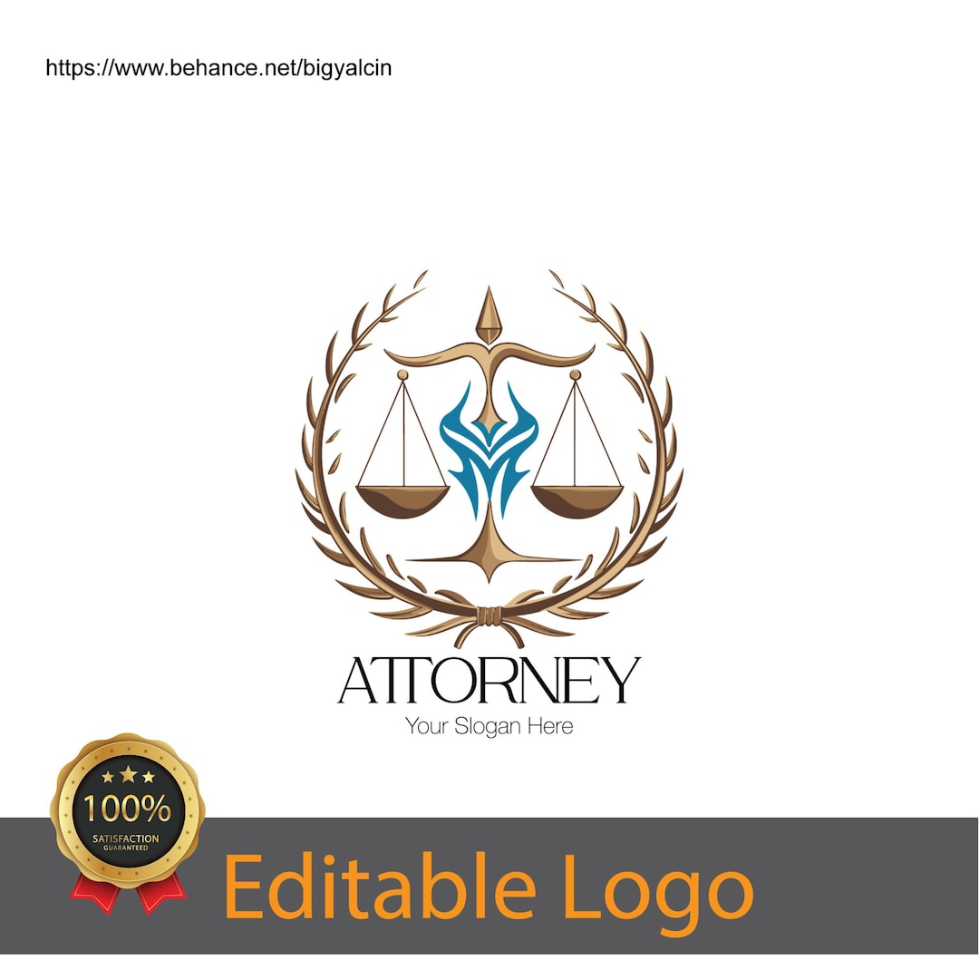 Professional Law Firm Logo Design for Lawyers / Stylish Judicial Scale ...