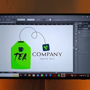Charming Tea Shop Logo Design - Customizable and Unique / Modern Cafe ...