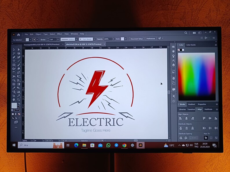 Modern Electrical Logo Design Customizable Logo for Electricians ...