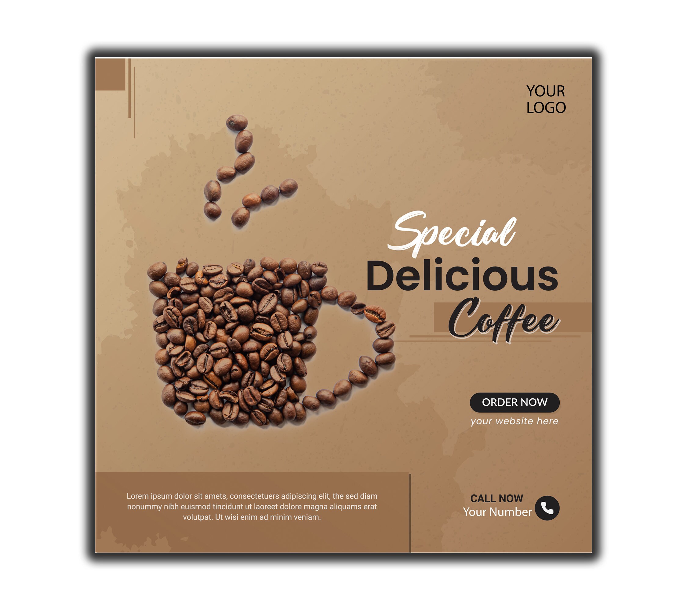 Diy Cafe Restaurant Flyer / Cafe Flyer Design / Coffee Instagram Post ...