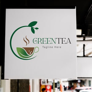 Tea Logo Design / Tea Shop Logo / Diy Tea Cup Logo / Instant Download ...