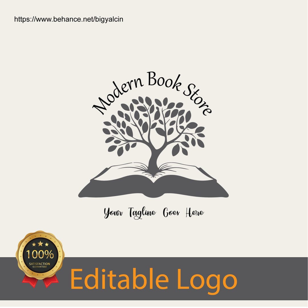 Creative Book Logo / Bookstore & Library Logo Design / Author Brand ...
