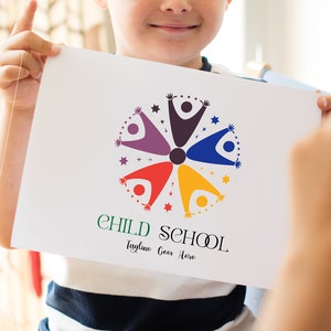 Personalized Kindergarten Logo Design - Cheerful and Vibrant Style ...