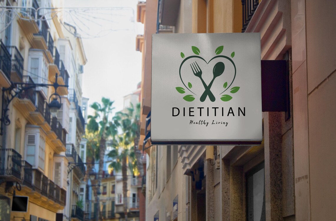 Custom Dietitian Logo Design: Modern Wellness Brand (digital Product ...