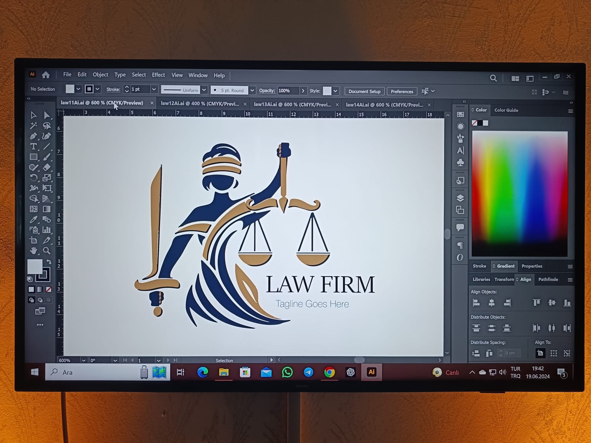 Professional Law Logo for Attorney - Stylish Attorney Branding / Logo ...