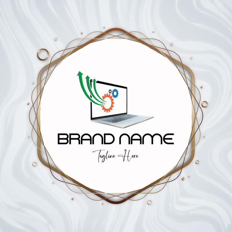 Professional Computer Service Logo Design - Custom Tech Branding ...