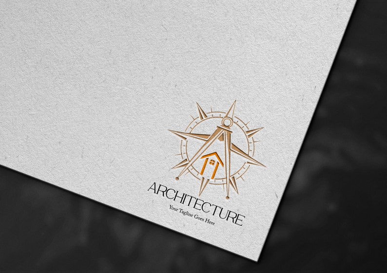 Architectural Compass Logo Design Kit / Architect Logo Design / Chic ...