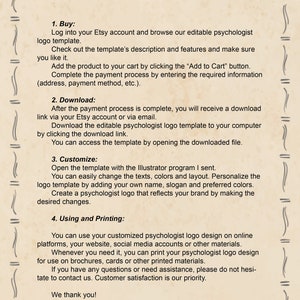 Modern Psychologist Logo Badge - Personalized Mental Health Brand ...