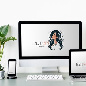 Modern Beauty Salon Logo Design - Custom Branding for Stylish Salons / Professional Brand ...