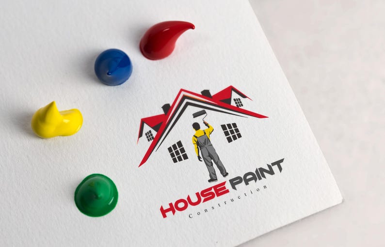 Painting Service Logo / House Painter Logo Design / Painting Company ...