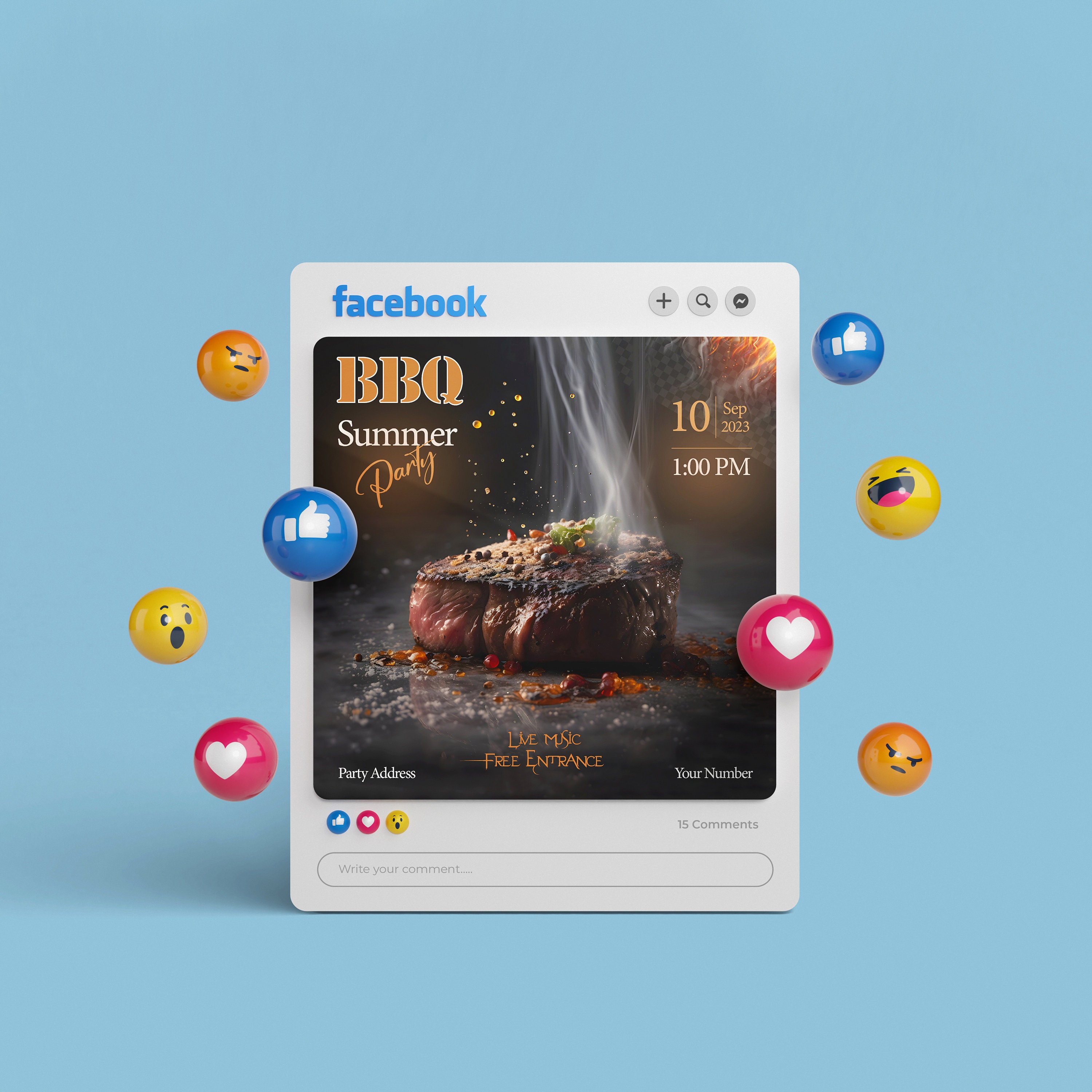 BBQ Party Flyer - Design Your Own Cookout Promotions! / BBQ Cookout ...