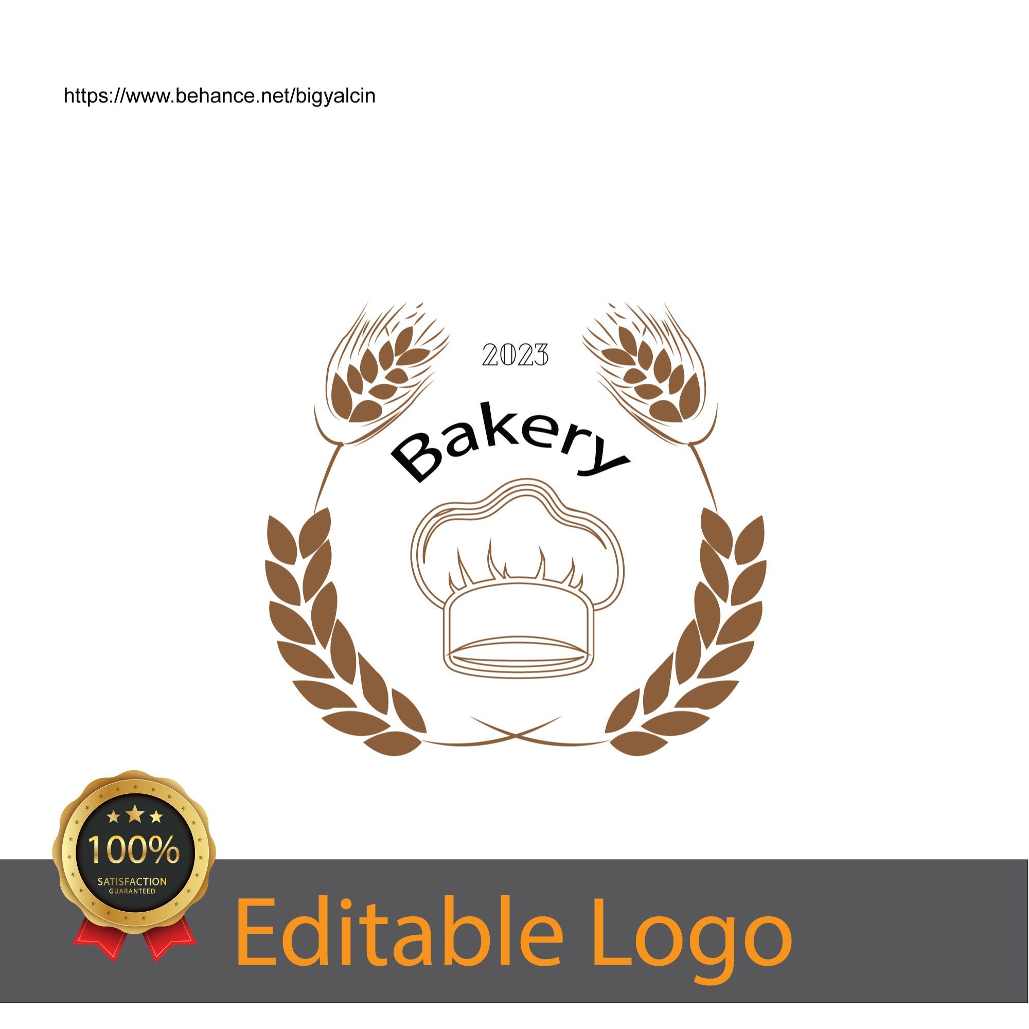 Elegant Bakery Logo / Bakery Business / Brown Baking Logo / Restaurant ...