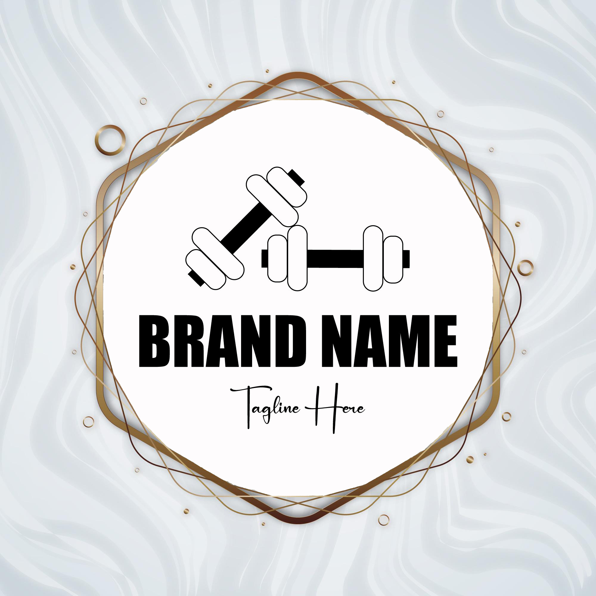 Fitness Logo / Personal Trainer Logo / Dumbbell Logo / Body Builder ...