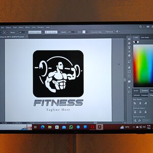 Custom Fitness Logo Design - Personalized Gym Branding / Workout Logo ...
