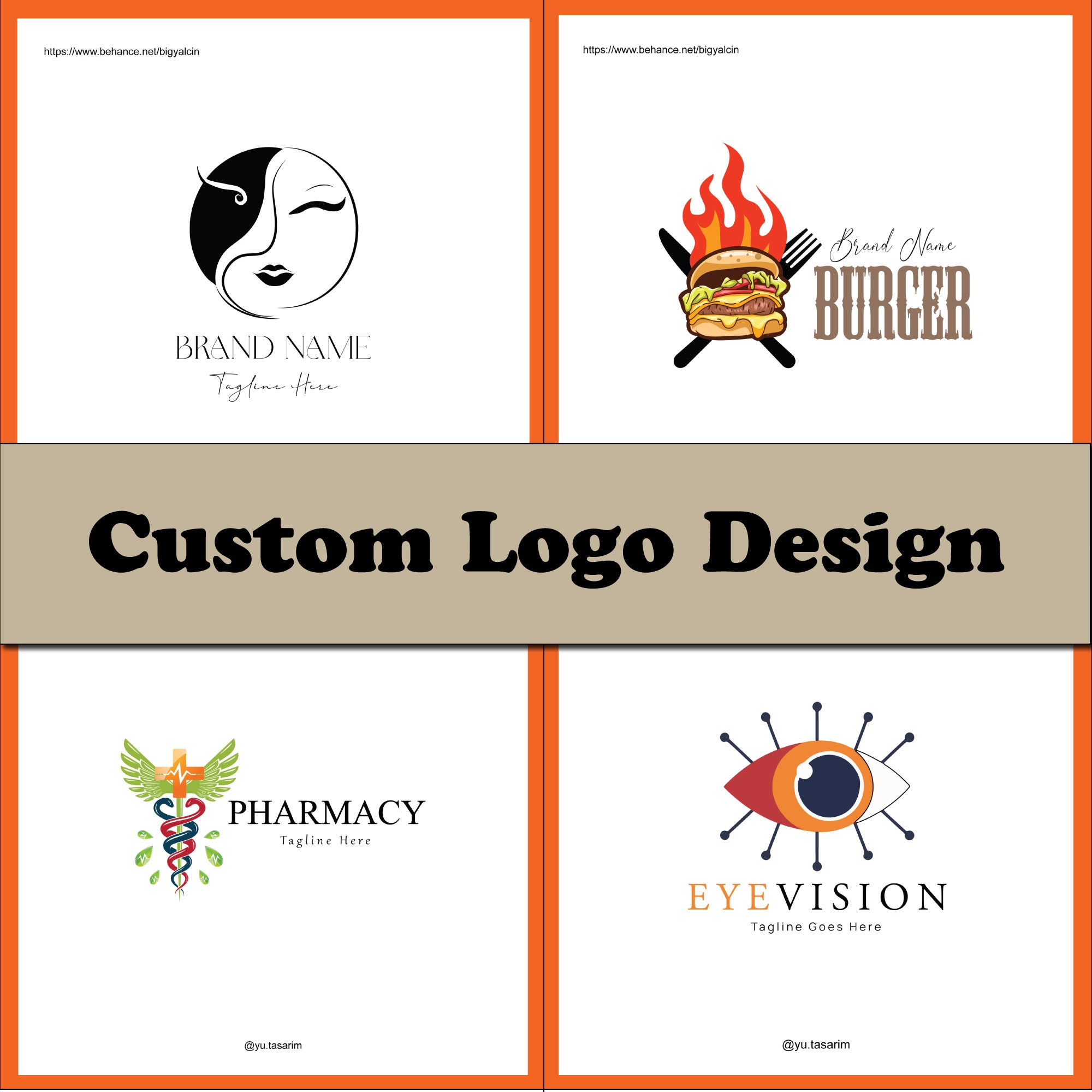 Custom Logo Designer / Logo Design Branding / Branding Package ...