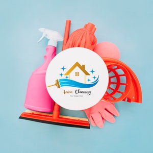 Modern Cleaning Service Logo Kit - Perfect for Your Cleaning Business ...