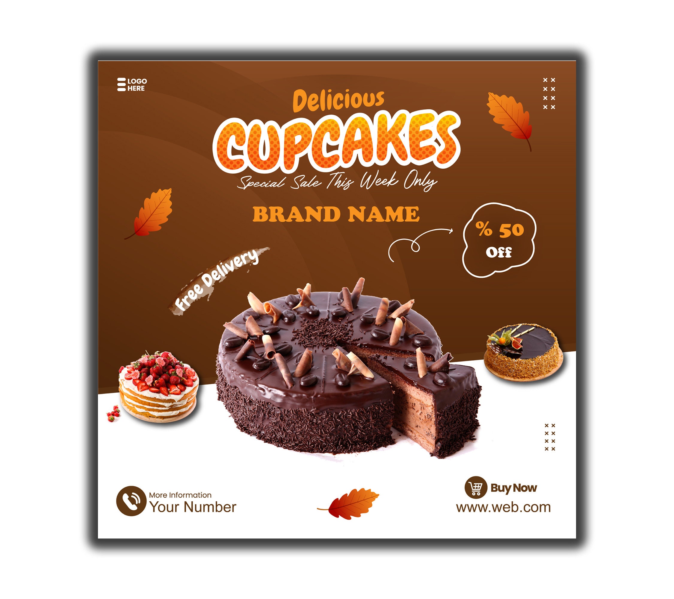 Custom Bakery Flyer Design / Stand Out With Stunning Marketing ...