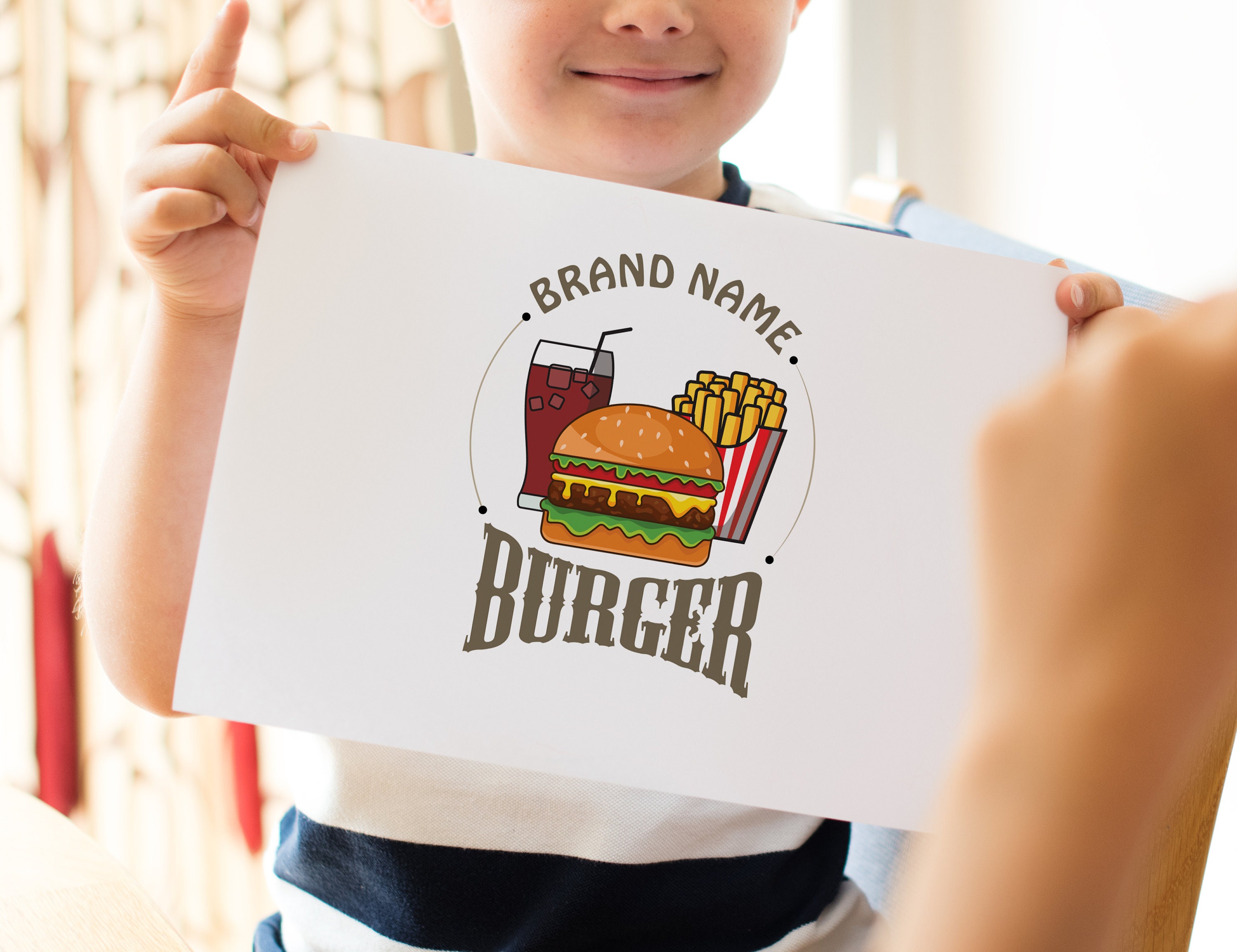 Burger Logo Design / Burger Shop Logo / Editable Fast Food - Etsy