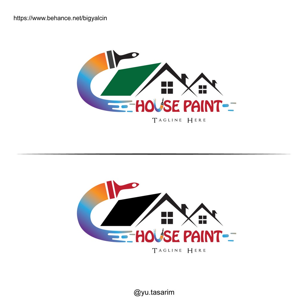 House Painting Logo / Drywall Logo Design / Home Improvement Logo ...