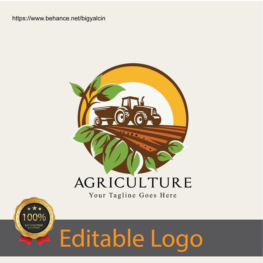 Farm Tractor Logo Design / Agriculture Logo for Farmstead Workers ...