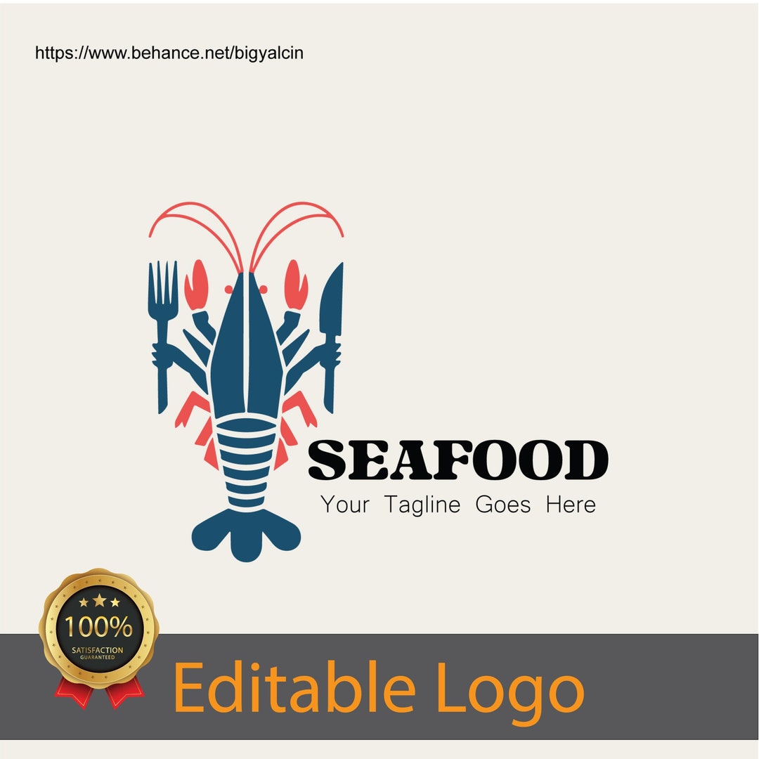 Seafood Logo Design / Modern Seafood Restaurant Logo | Custom Business ...