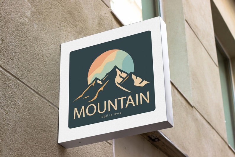 Mountain Landscape Logo Design: Photography & Adventure Brands - Etsy