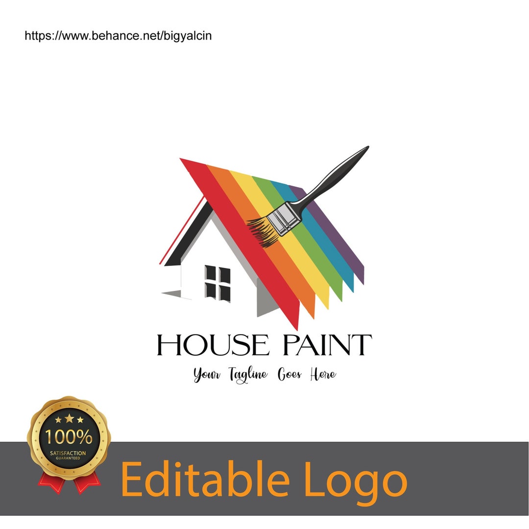 Stylish Painting Company Logo / House Decorator Logo Design / Home ...