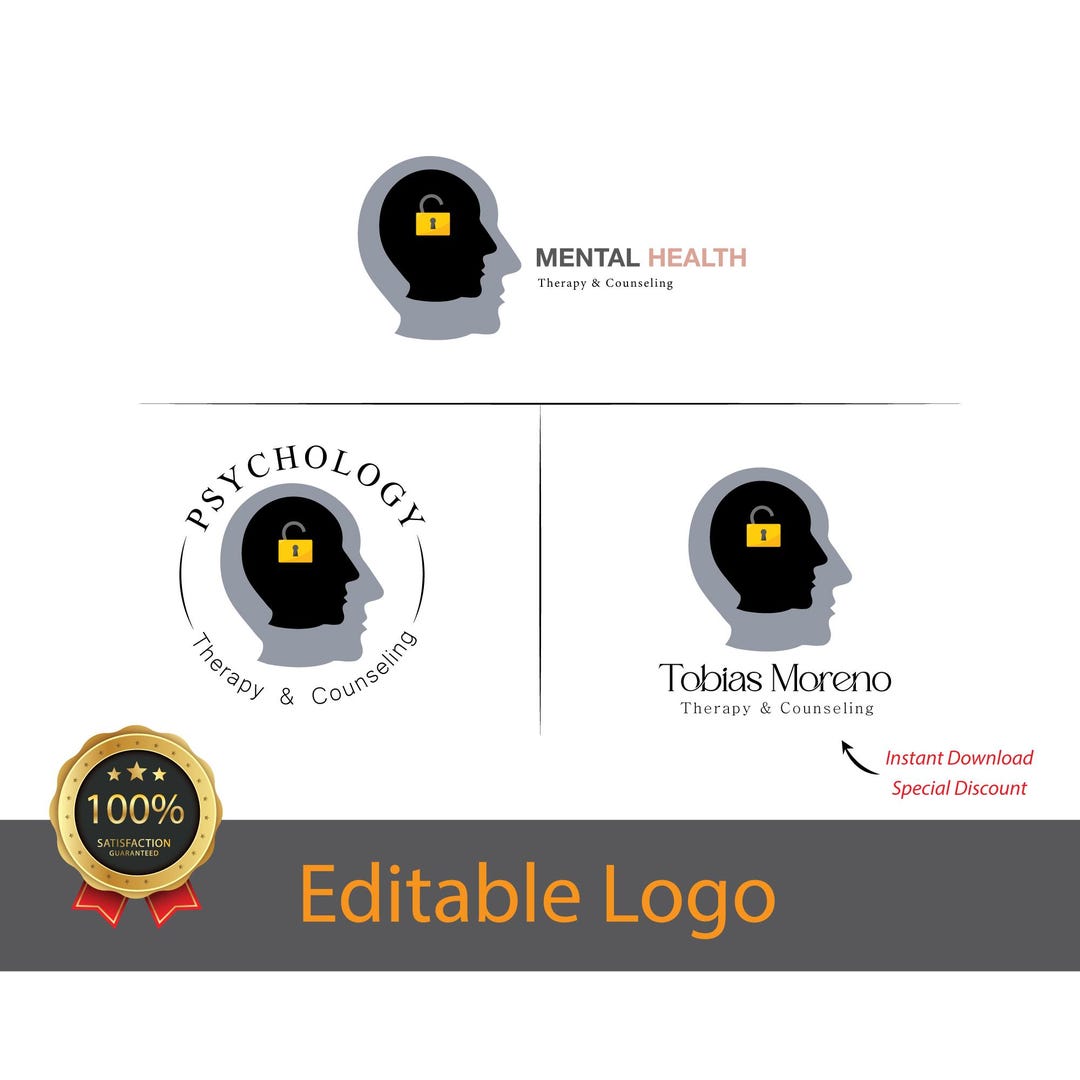 Psychology Logo for Therapists and Counselors / Therapy Logo - Perfect ...