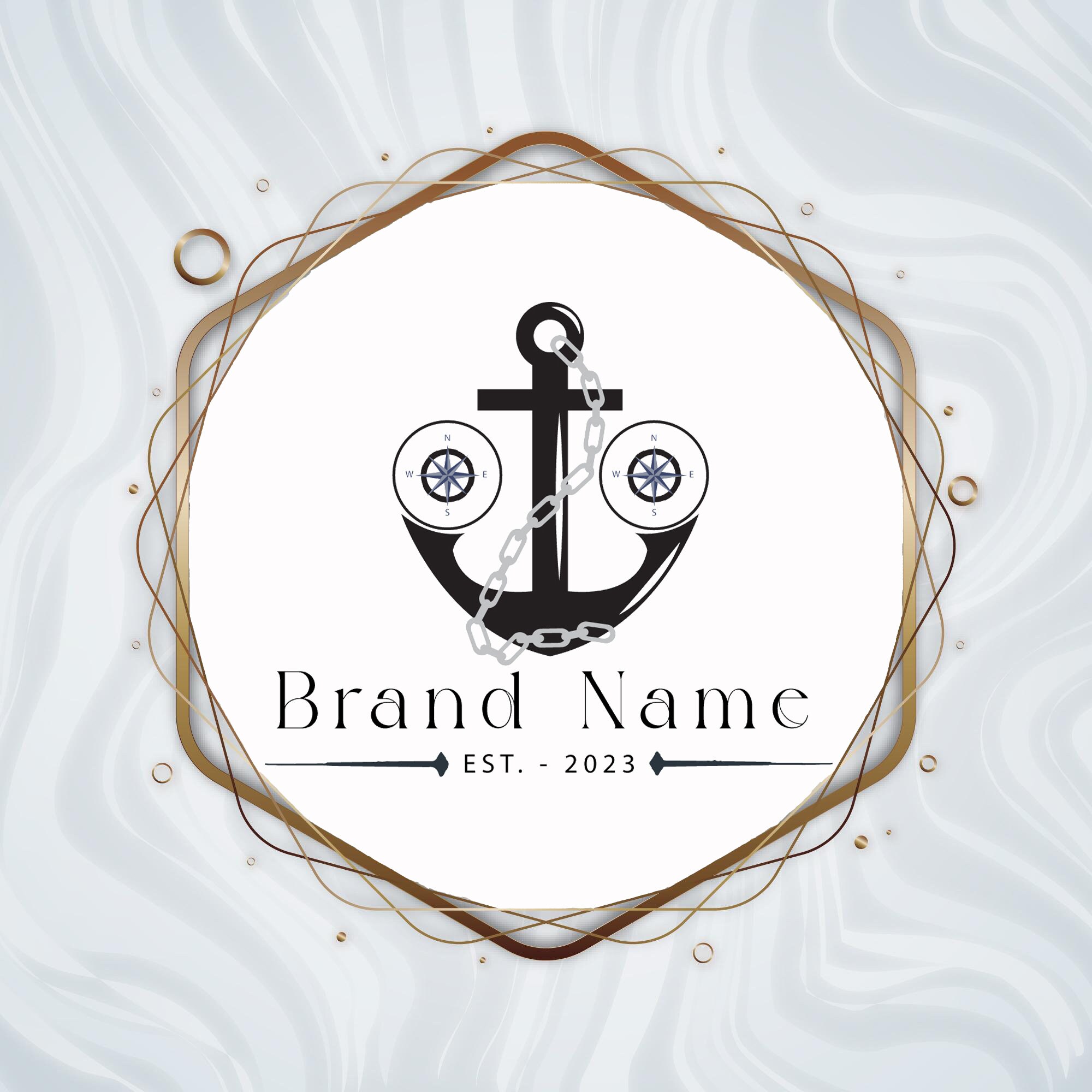 Anchor Logo / Seaside Logo / Ship Logo / Ocean Logo / Harbour Logo ...