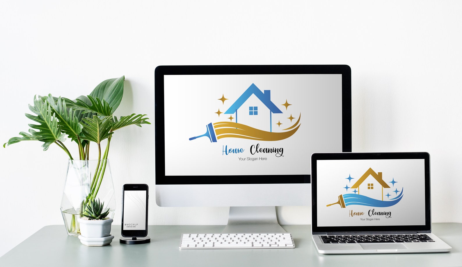 Modern Cleaning Service Logo Kit - Perfect for Your Cleaning Business ...