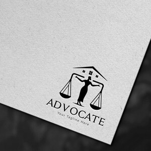 Law Logo for Woman / Law Office Logo / Lady Law Logo / Lady Justice ...