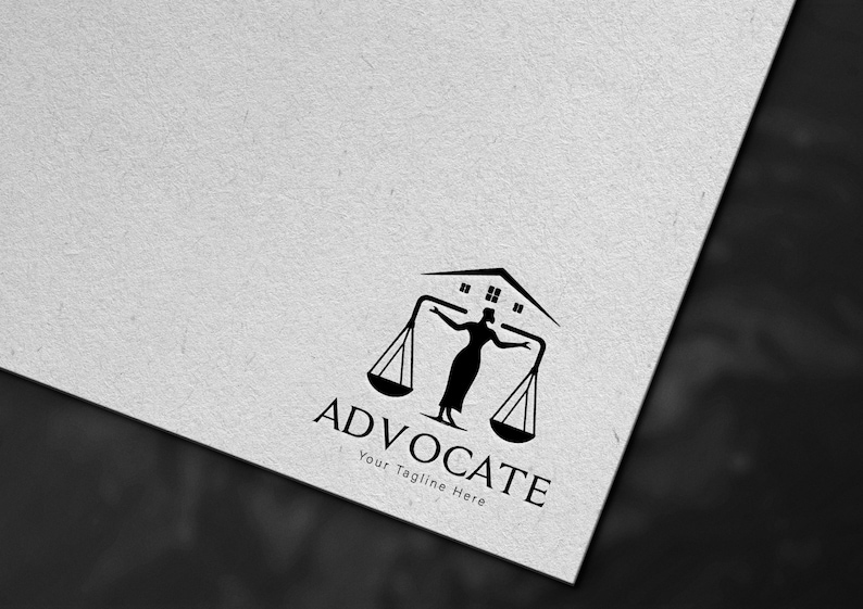 Law Logo for Woman / Law Office Logo / Lady Law Logo / Lady Justice ...