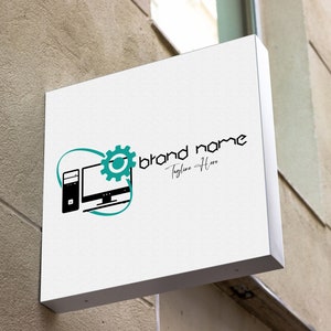 Computer Repair Logo / Computer Service Logo / Premade Computer Logo ...